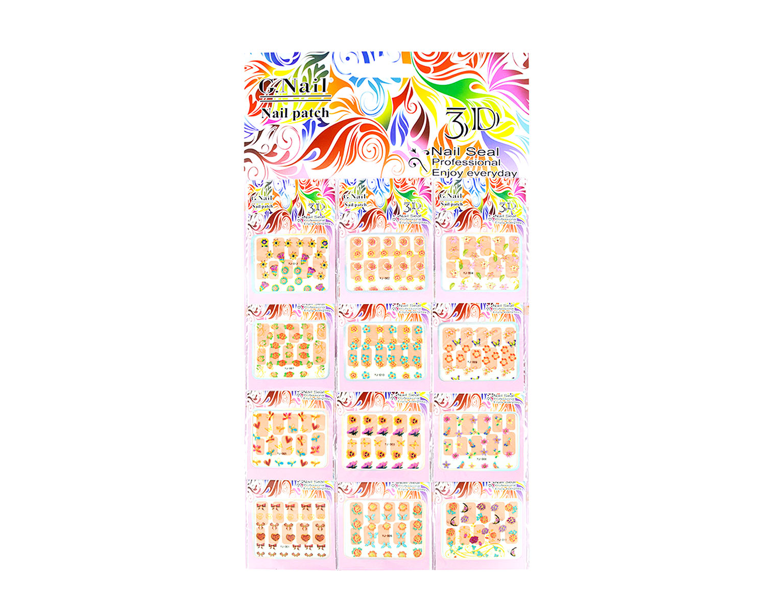 PLANCHA STICKER UNA GNAIL X12 – El Peluquero Ec