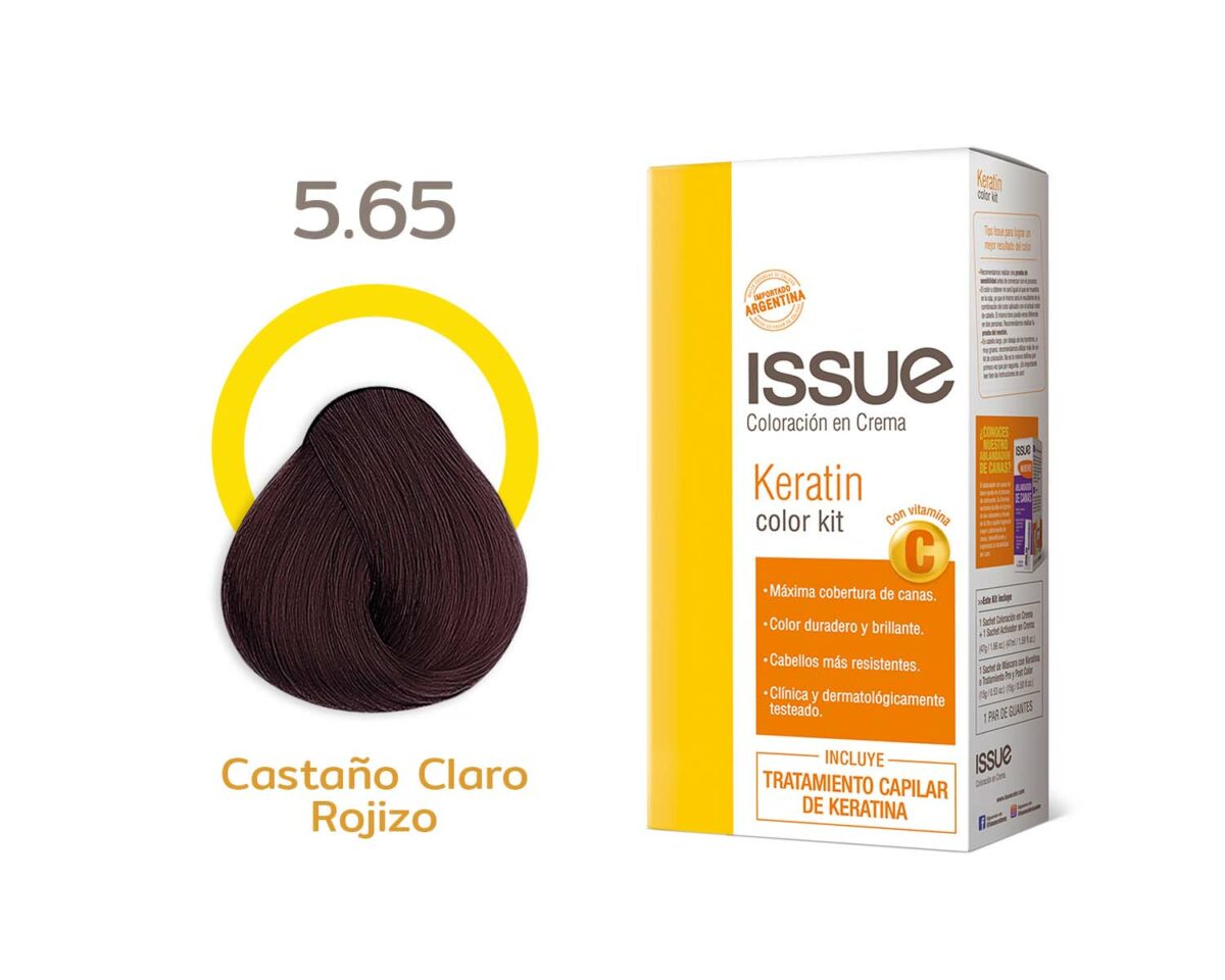 TINTE KIT ISSUE 5.65 CASTAÑO CLARO ROJIZO - El Peluquero TINTE KIT ISSUE 5.65 CASTAÑO CLARO ROJIZO - El Peluquero